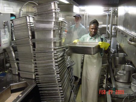 Disney Cruise Line galley cleaner